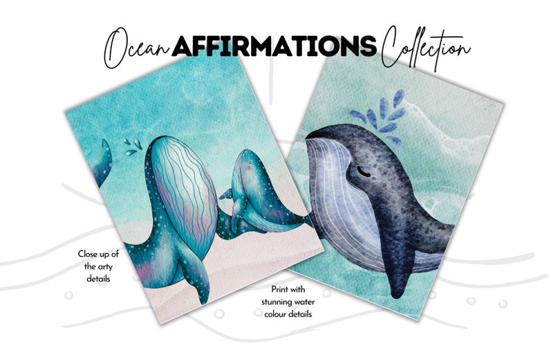 Affirmations for Kids, Ocean Art, Therapy Office Decor, Playroom Decor ...