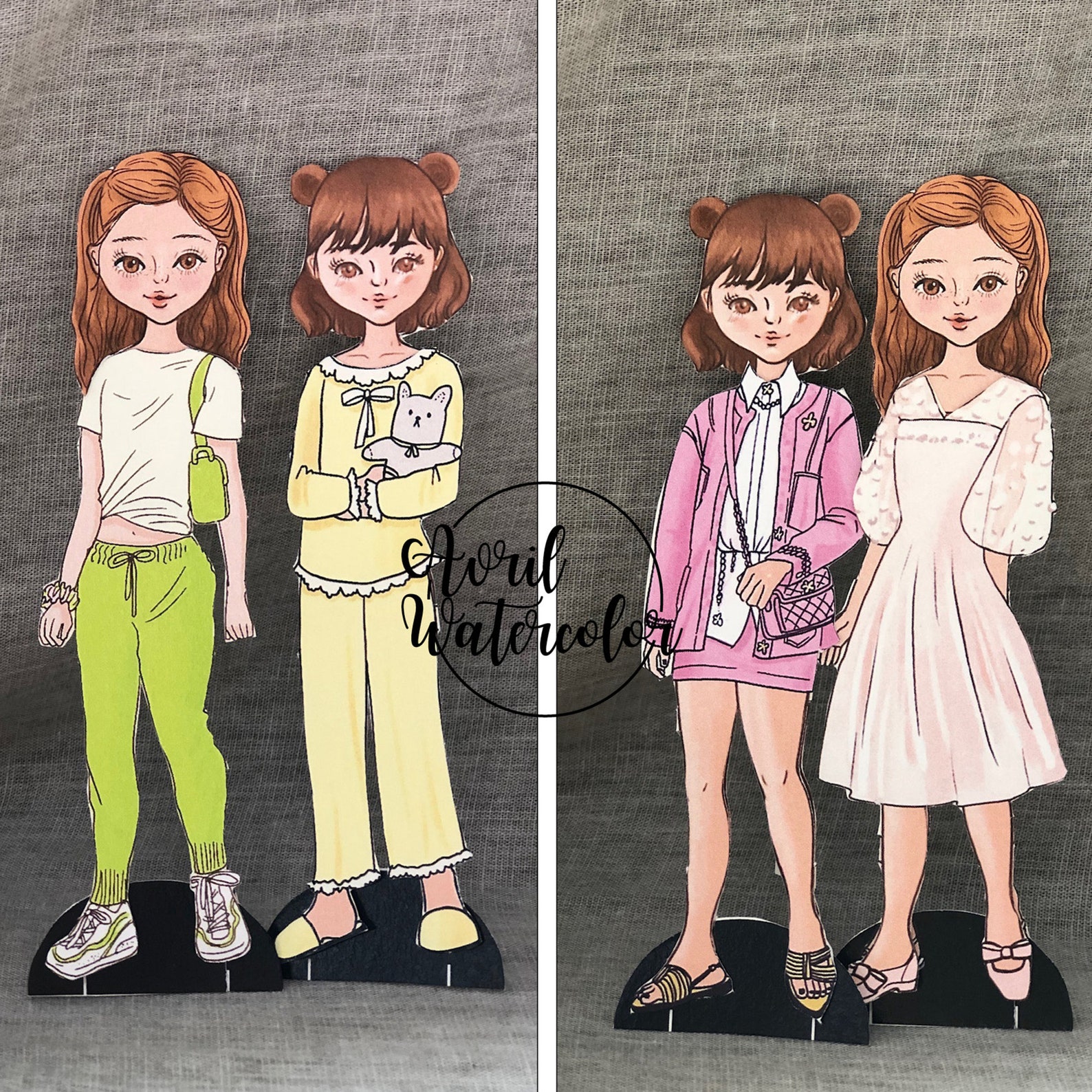 Printable Paper Dolls, Digital Download Paper Dolls, Paper Dolls ...