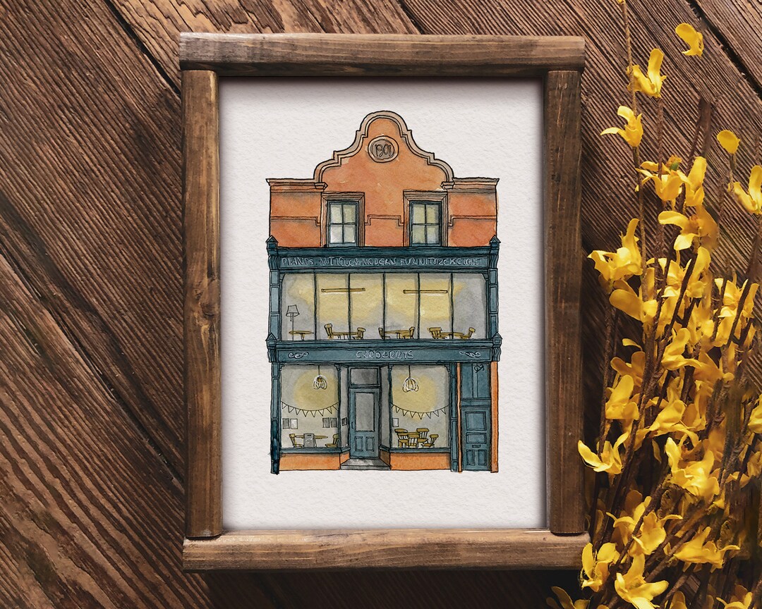 Carberrys - Norwich A4 Watercolour Print - Etsy