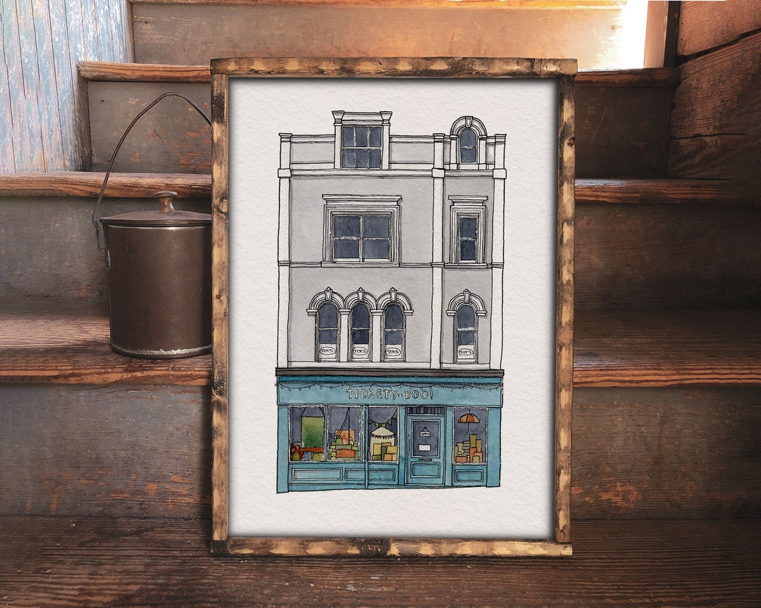 Tickety-boo - Norwich A4 Watercolour Print - Etsy