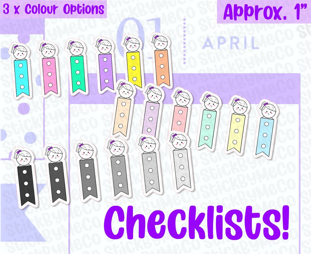Checklist Planner Stickers, to Do List Stickers, Organise Stickers ...