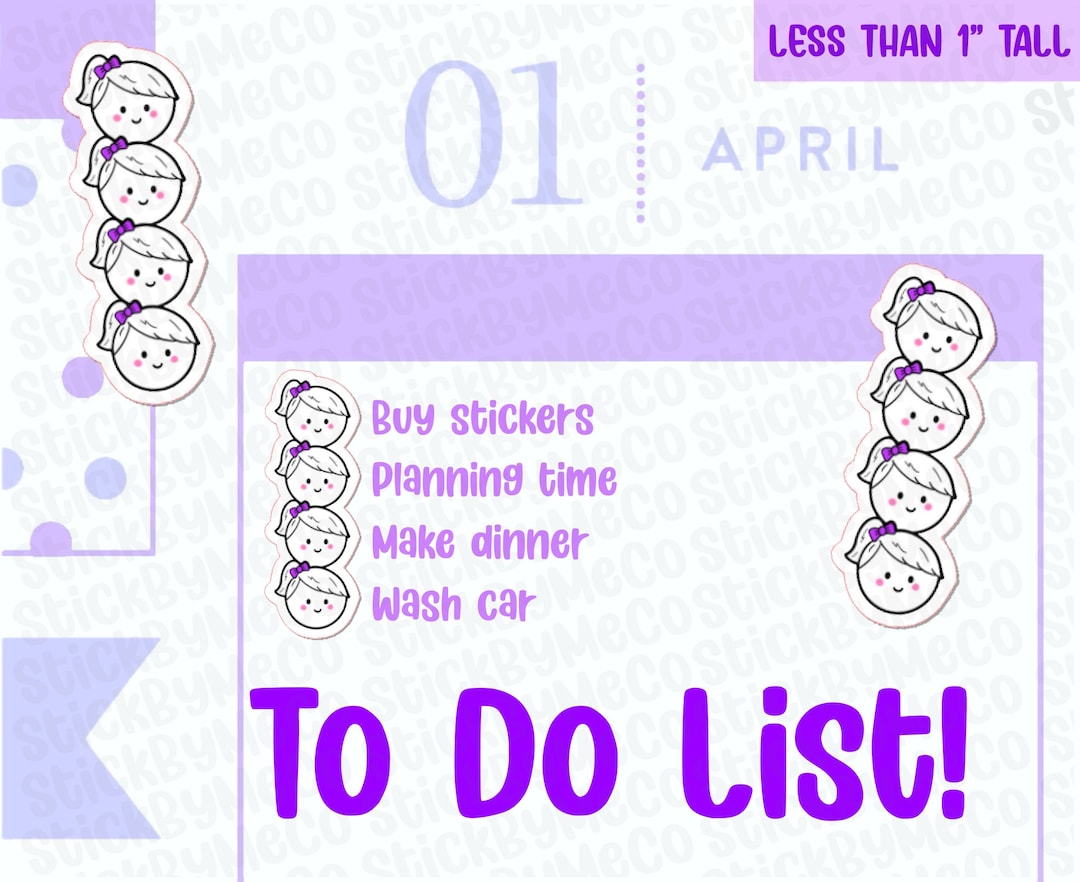 To Do Planner Stickers, to Do List Stickers, Reminder Stickers ...