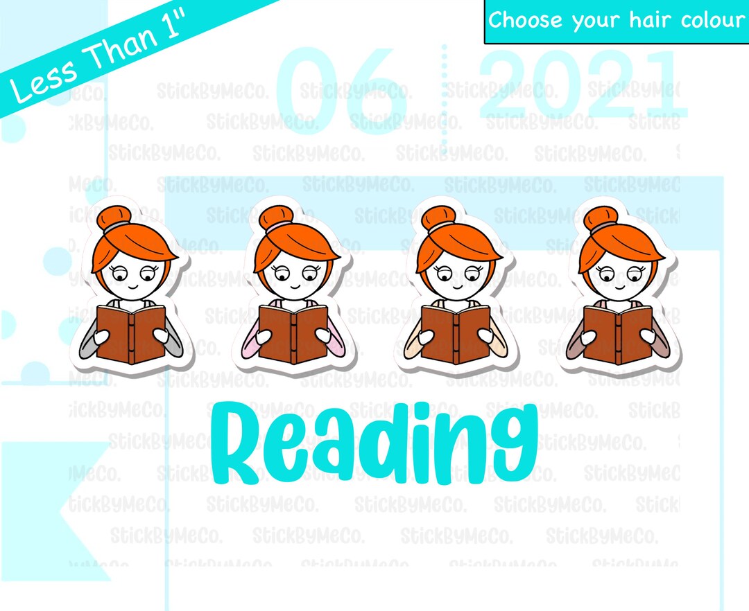 Reading Planner Sticker, Book Stickers, Studying Stickers, Tracker ...