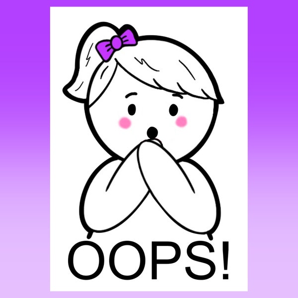 Oops Stickers - Etsy