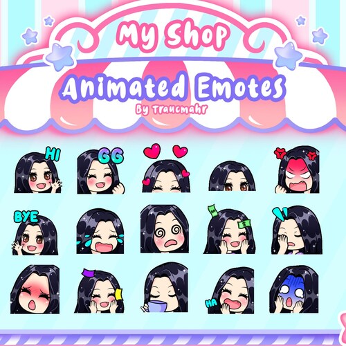 ANIMATED GIF Emotes Mega Bundle for Twitch and Discord Cute - Etsy