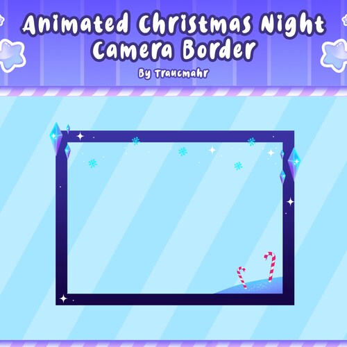 ANIMATED Christmas Camera Border for Your Stream Twitch and - Etsy