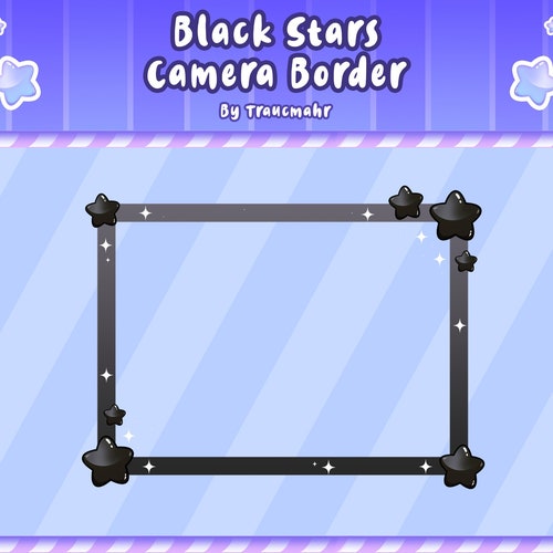 ANIMATED Purple Stars Camera Border for Your Stream Twitch | Etsy