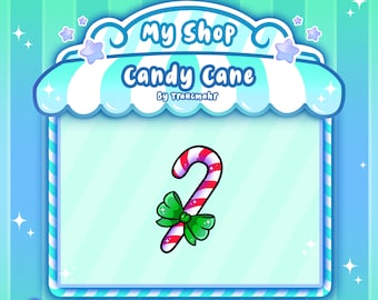 Candy Cane Heart ANIMATED Emote / for Twitch, Discord / Stream / Cute ...