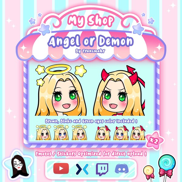 Twitch Emotes Devil Girl - Etsy