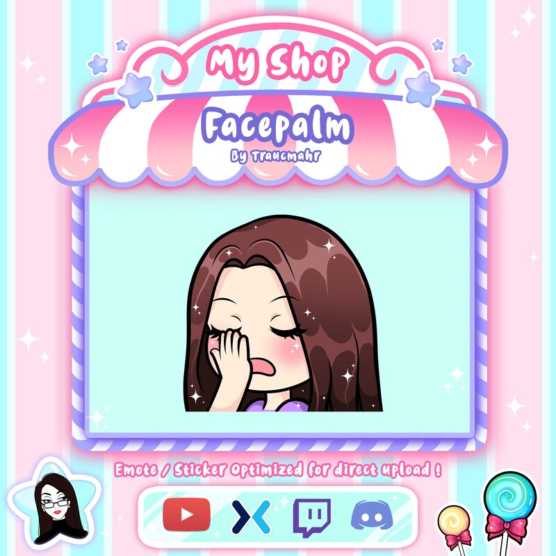 Face Palm Twitch Emote - Etsy