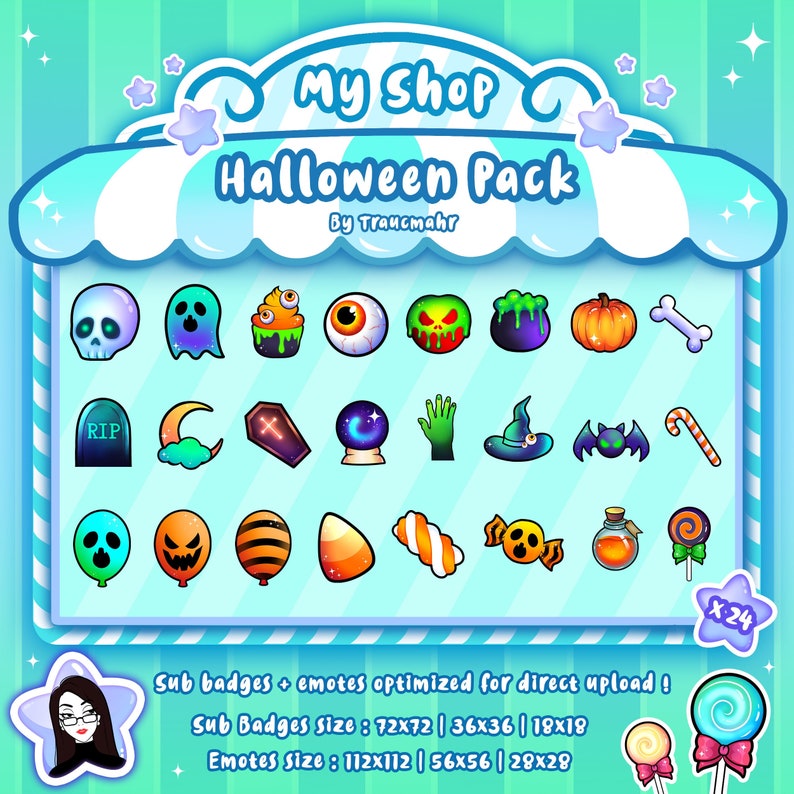 EMOTES BADGES Halloween Sub Bit Badges Halloween Emotes - Etsy