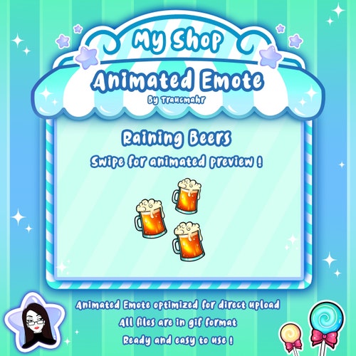 ANIMATED Emote Beer Emote Fresh Beer Pouring Emote for - Etsy Canada