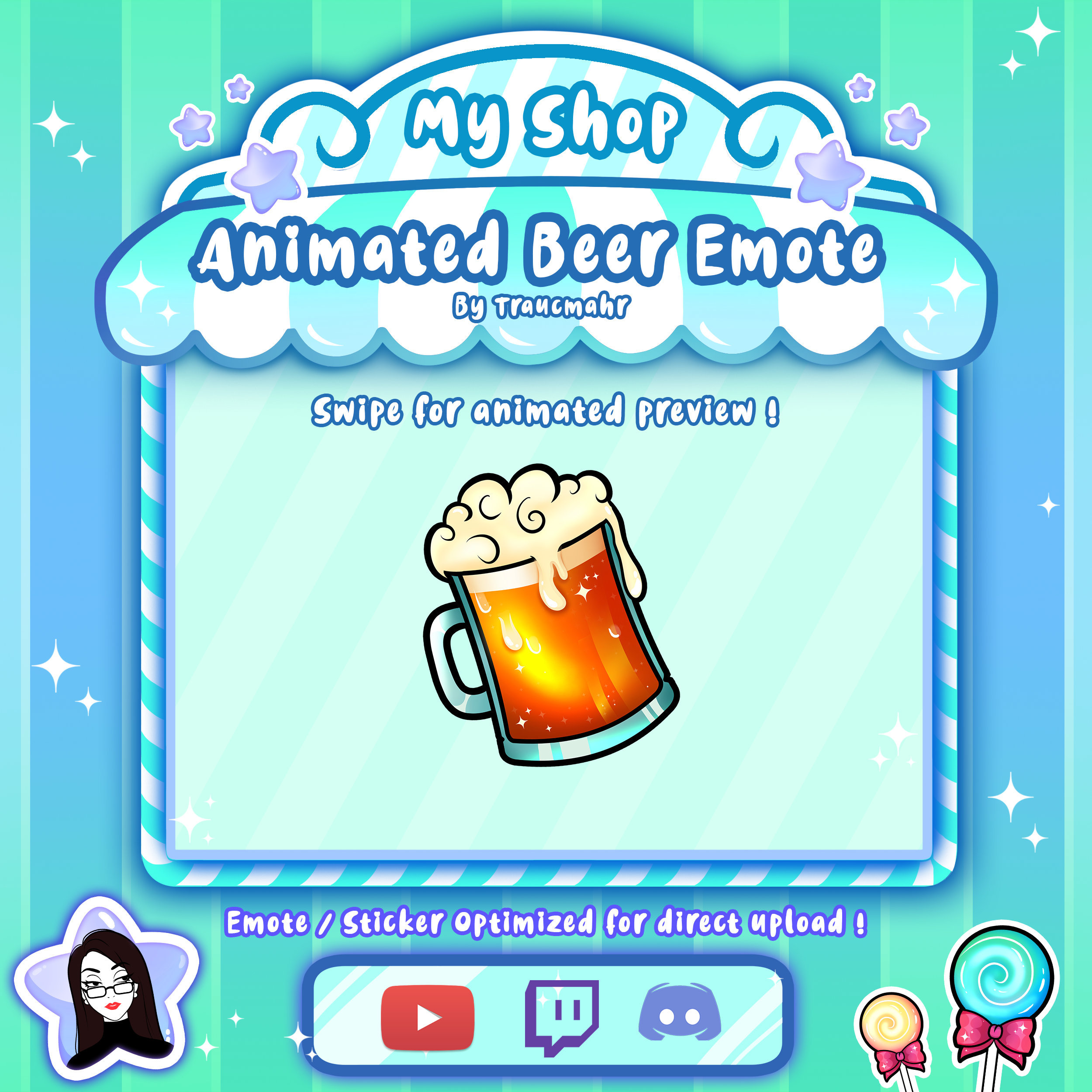 ANIMATED Emote Beer Emote Fresh Beer Pouring Emote for - Etsy Canada