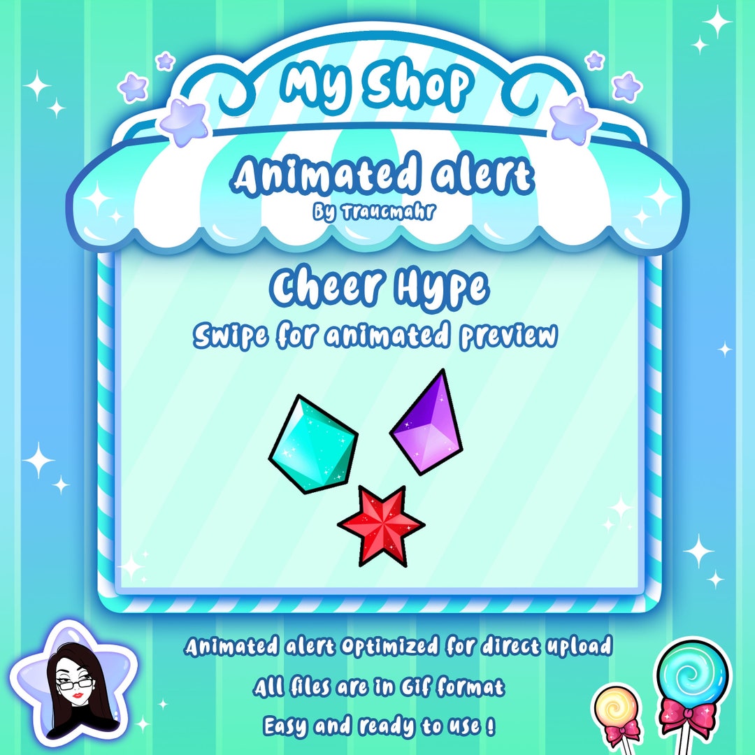 ANIMATED Cheer Alert, New Cheers Alert, New Bits Alert for Streaming on ...