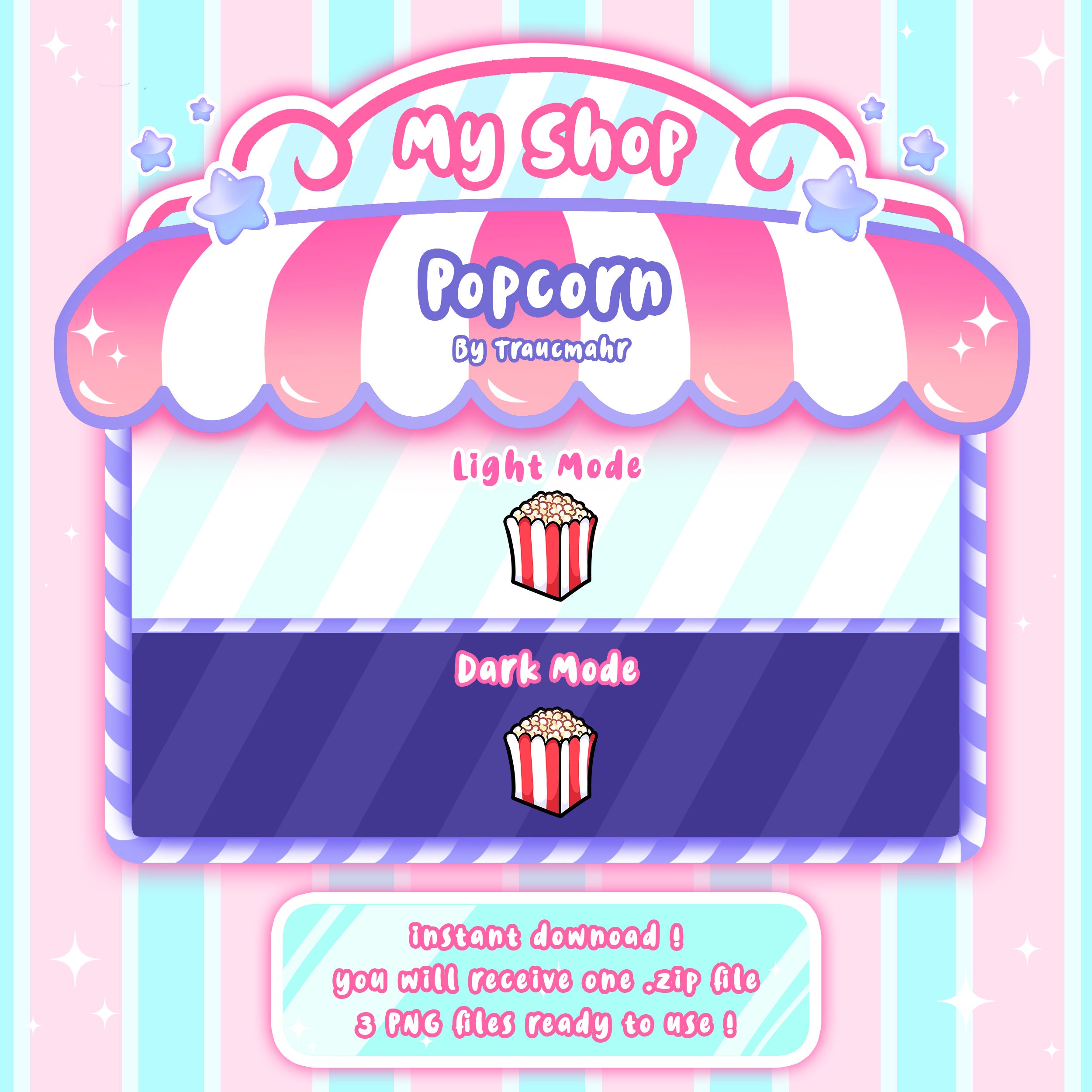 Popcorn Emote for Twitch, Discord and More ! - Etsy