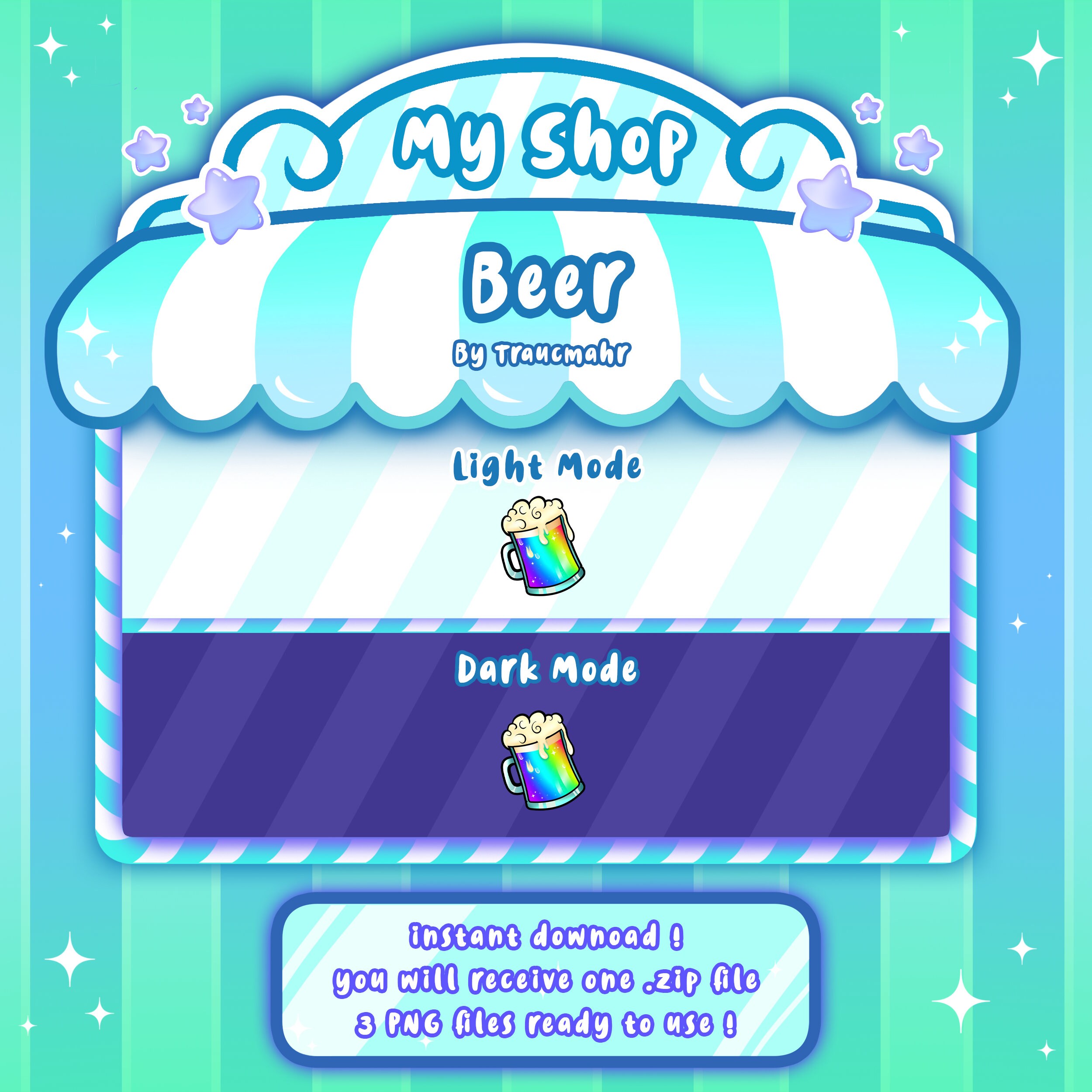 Fresh Rainbow Beer Emote or Cheermote for Twitch Discord and - Etsy