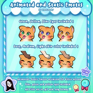 ANIMATED + STATIC Ginger Cat Emotes MEGA Bundle for Twitch and Discord ...