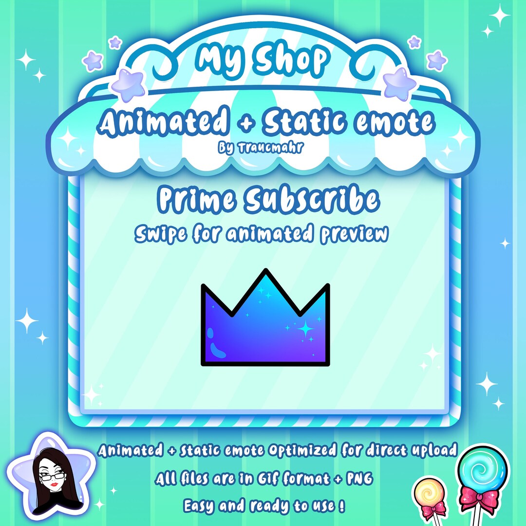 ANIMATED + STATIC, Prime Emote, Prime Hype Emote, Hype Emote ...