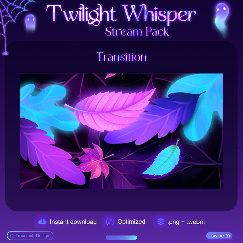 Twilight Whisper ANIMATED Stream Pack | Halloween Overlays, Scenes ...