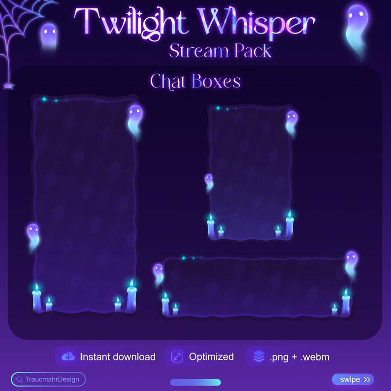Twilight Whisper ANIMATED Stream Pack | Halloween Overlays, Scenes ...