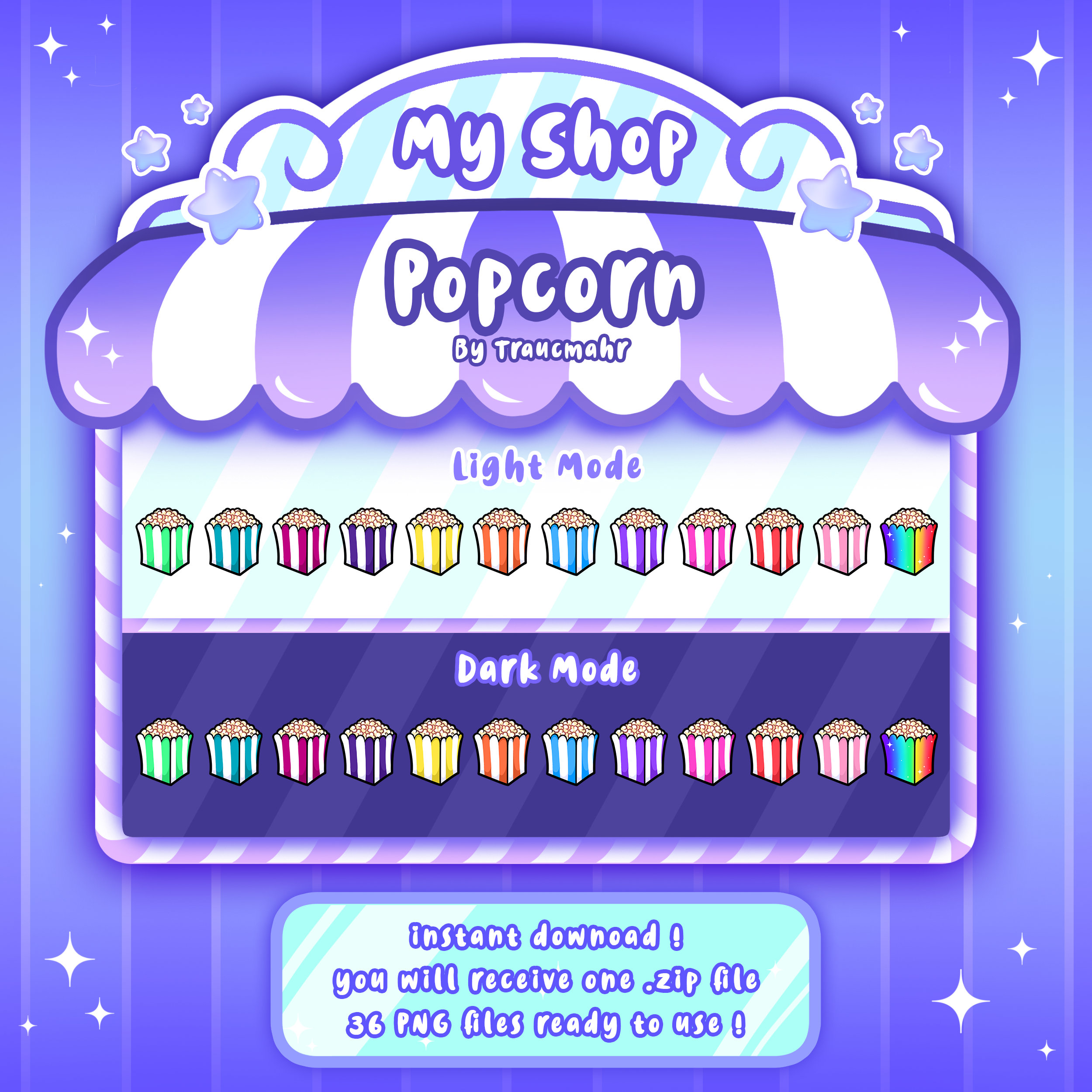 Popcorn Cups Sub / Bit Badges for Twitch Discord Mixer and - Etsy