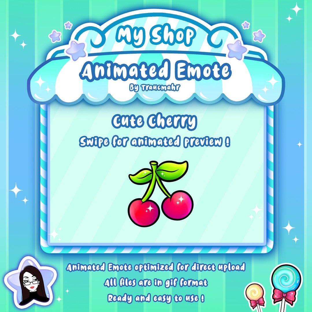 ANIMATED EMOTE, Cherry Emote, Cherry Dance Emote, Fruit Emote, Cherry ...