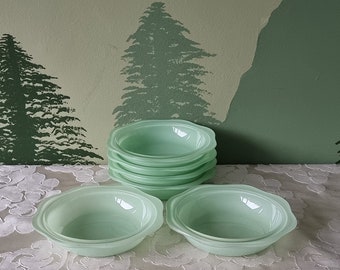 Pyrex Green Glass Plates - Etsy