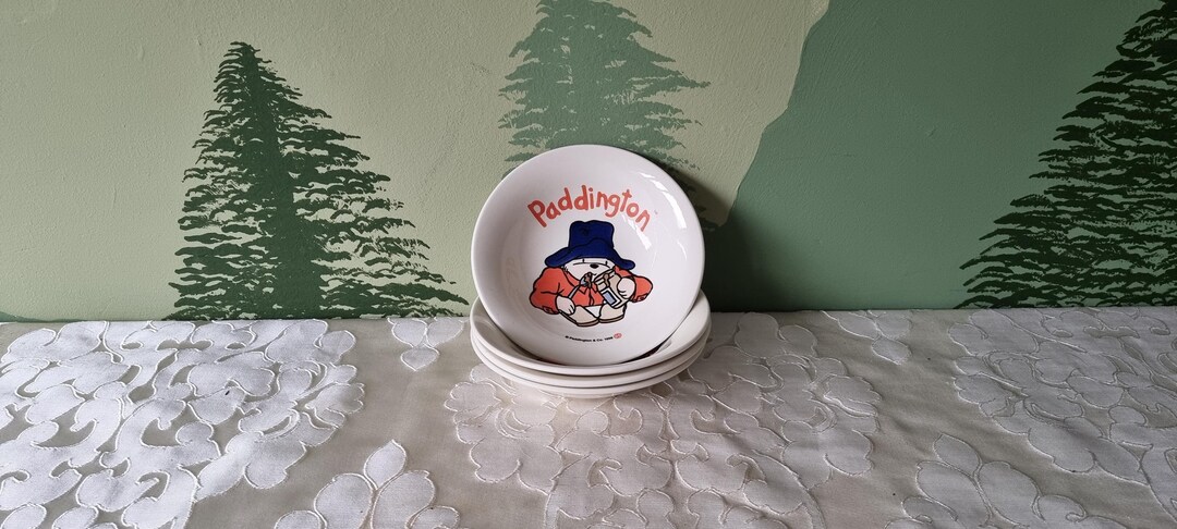 Vintage Paddington Bear Breakfast Plate Set Staffordshire Tableware ...