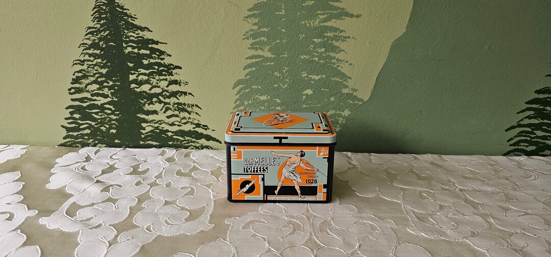 Vintage Van Melle's Toffee Tin 80's Metal Candy Storage Sweets ...