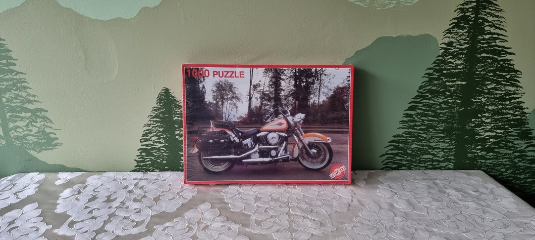 Vintage Harley Davidson Puzzle 1986 Flstc Heritage Softail Motorbike ...