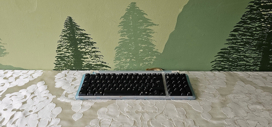 Vintage Apple Imac G3 Keyboard Bondi Blue Transparent 90's - Etsy