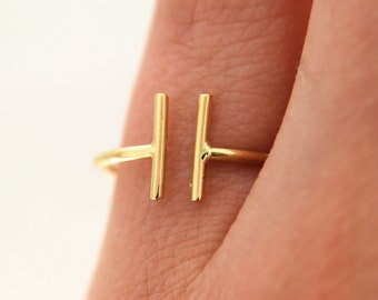 14k Solid Gold Ring - Etsy