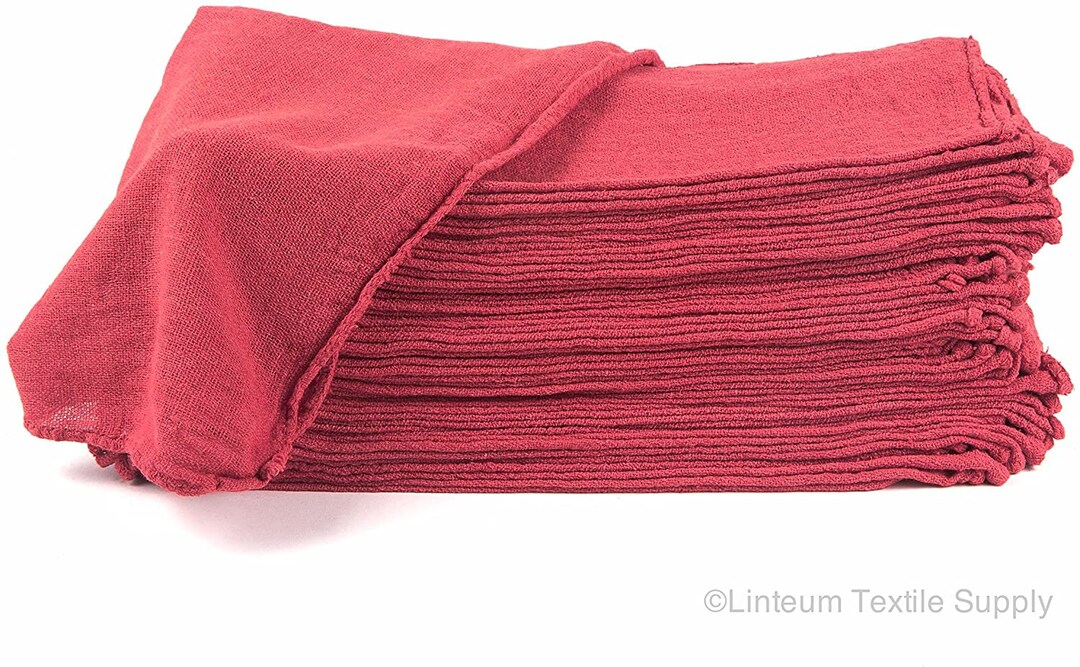 14x14 In, AUTO Shop Towel, 100% Cotton Commercial Grade Rags, Ideal for ...