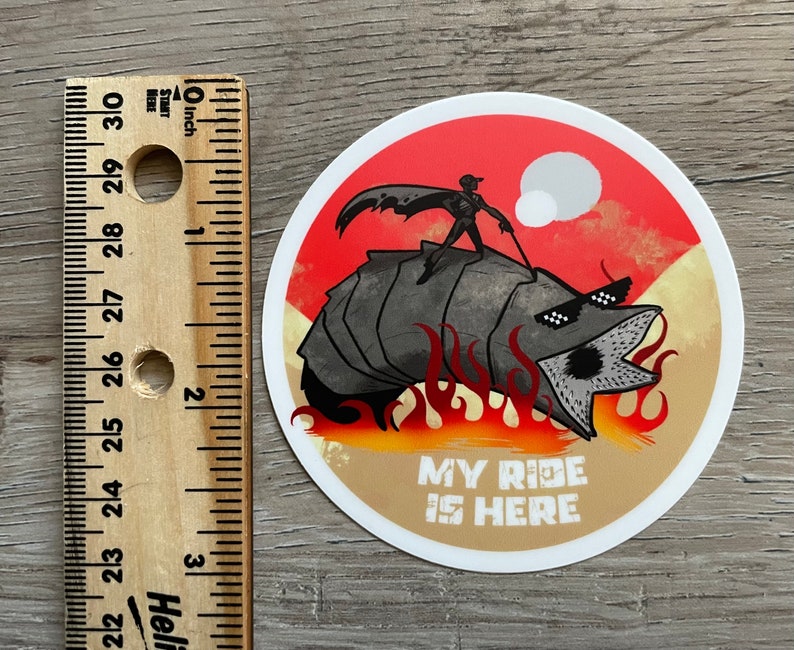 My Ride is Here Sandworm Sticker - Etsy