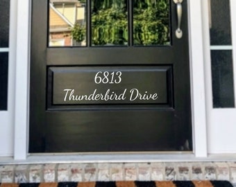Front Door Number Decal Home Address Decal Street Number - Etsy