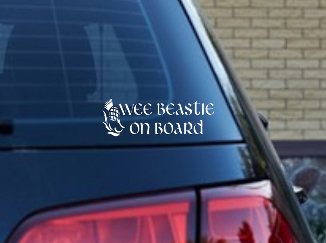 Wee Beastie on Board Wee Beasties on Board Outlander Decal Baby on ...