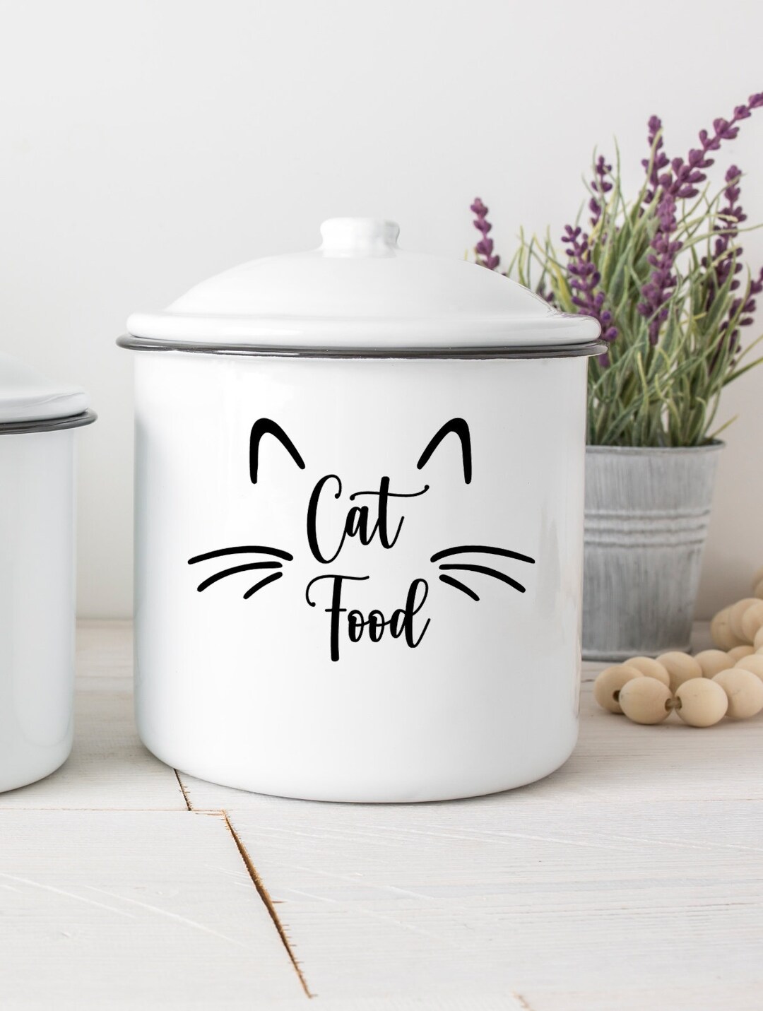 Cat Food Decal Container Decal Pet Food Storage Vinyl Decal Cat Food ...