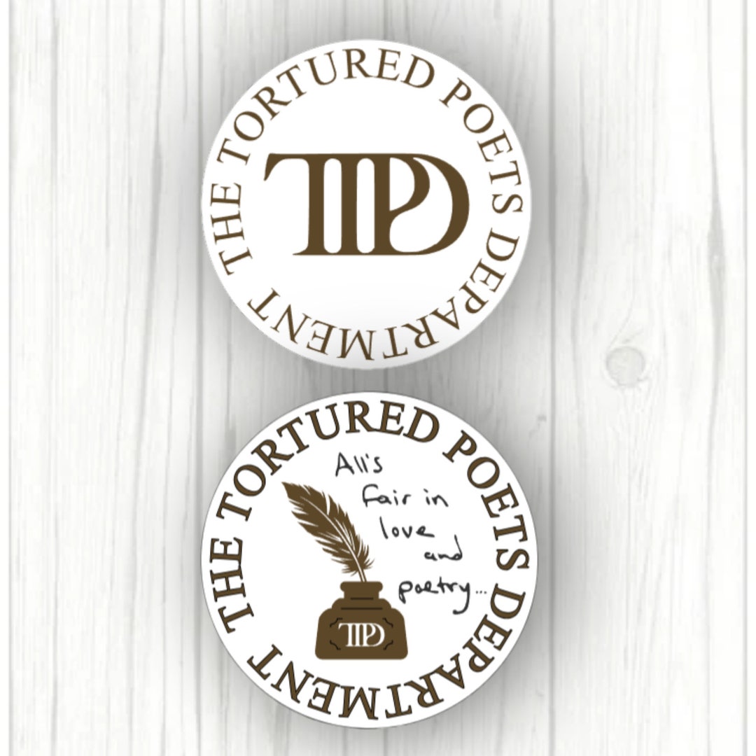 TTPD Swift Inspired Stickers the Tortured Poets Department TTPD Vinyl 2 ...
