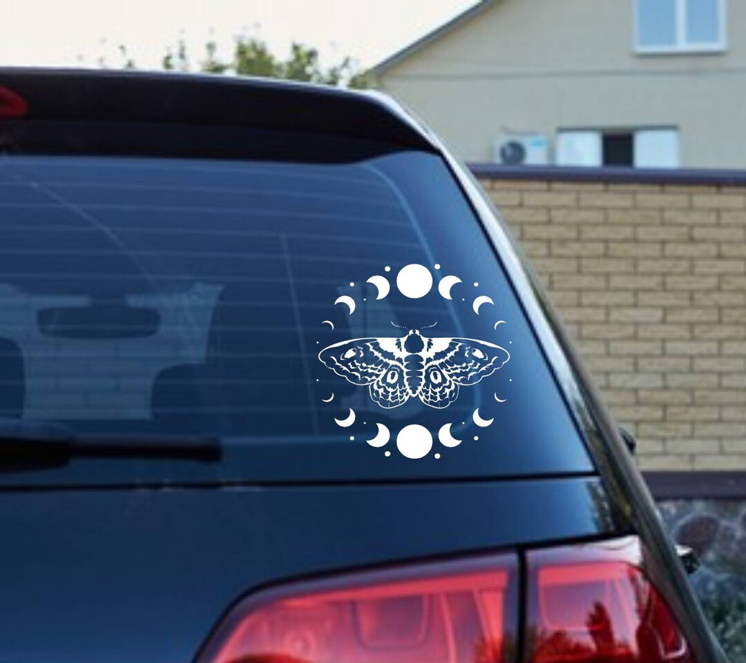 Moth Vinyl Decal Luna Moth Luna Moth Car Decal Vinyl Decal 30 Vinyl ...