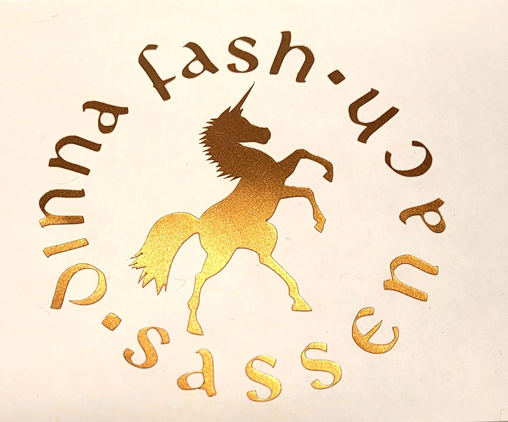 Sassenach Unicorn Outlander Decal Dinna Fash Sassenach - Etsy