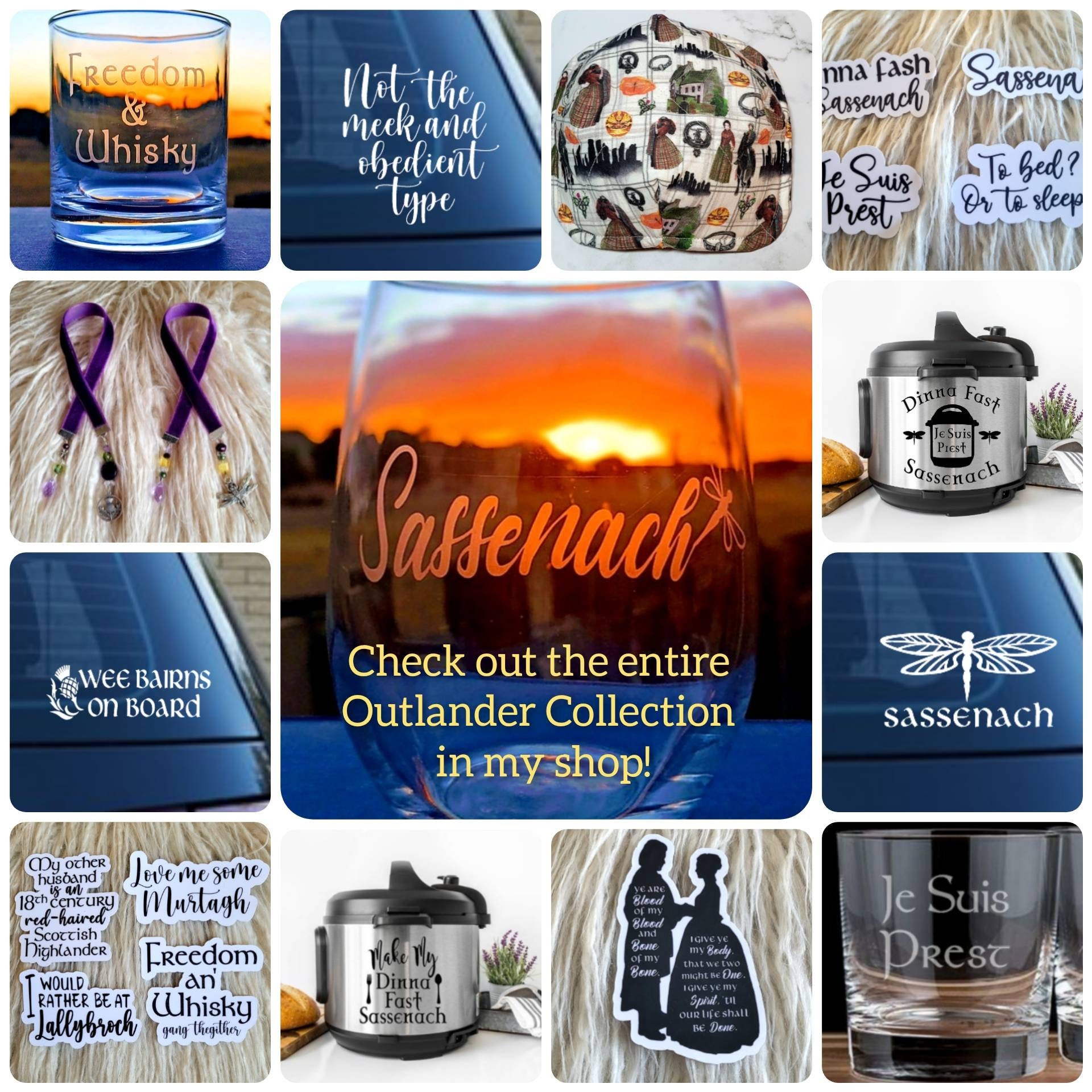 Outlander Sassenach Decal Dragonfly Outlander Sticker | Etsy