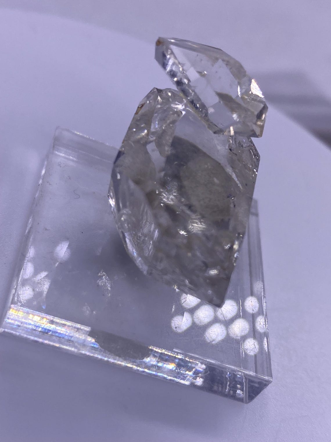 Double Terminated Quartz Cluster - Bright Crystal - Herkimer County, NY ...