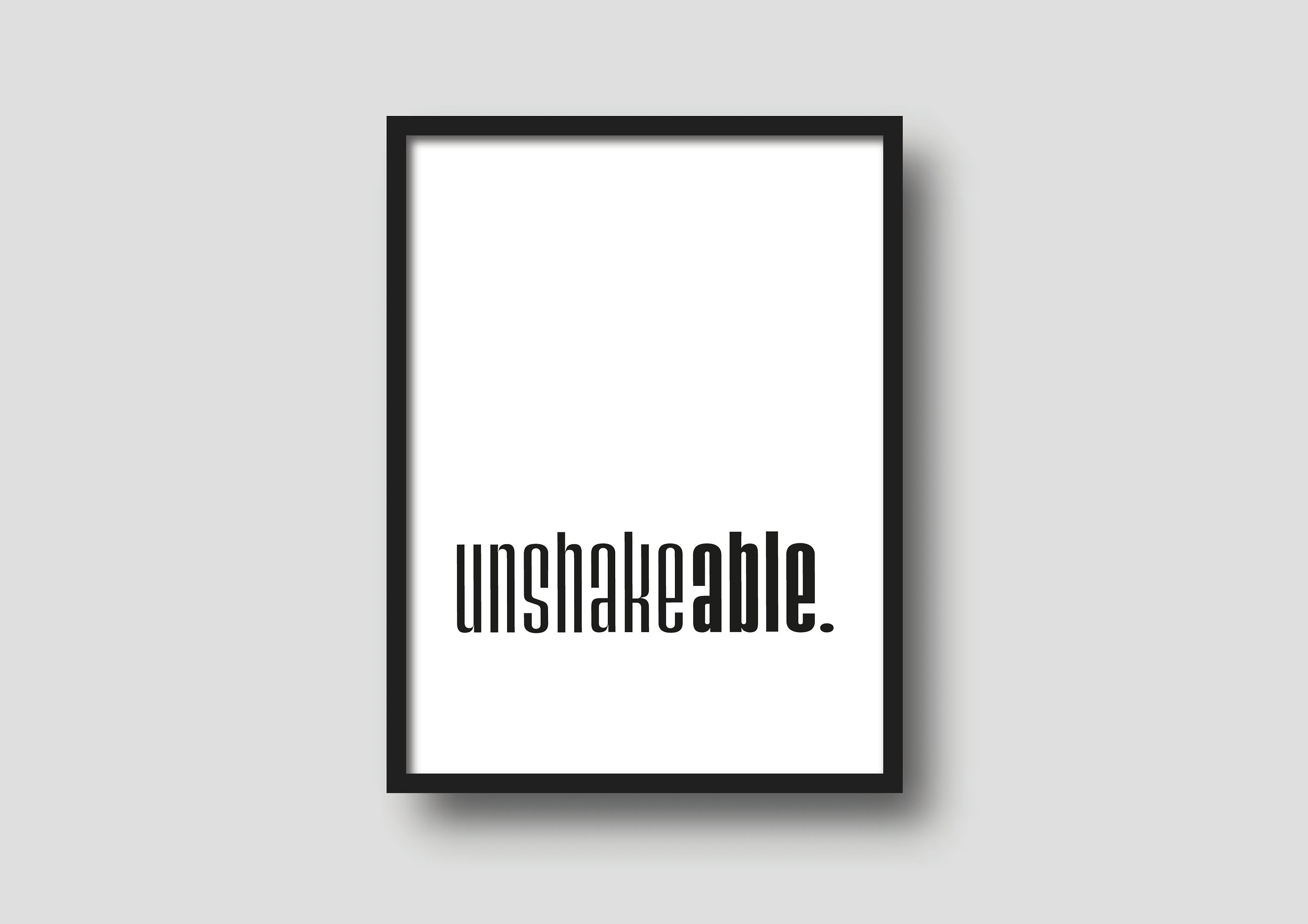 Unshakeable Christian Prints Christian Art Home Prints - Etsy UK