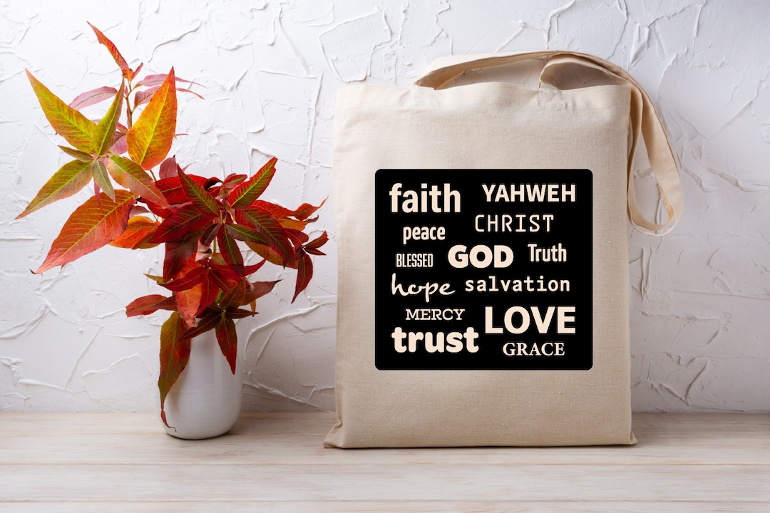 Christian Tote Bags Christian Bags Religious Tote Bag Christian Gifts ...