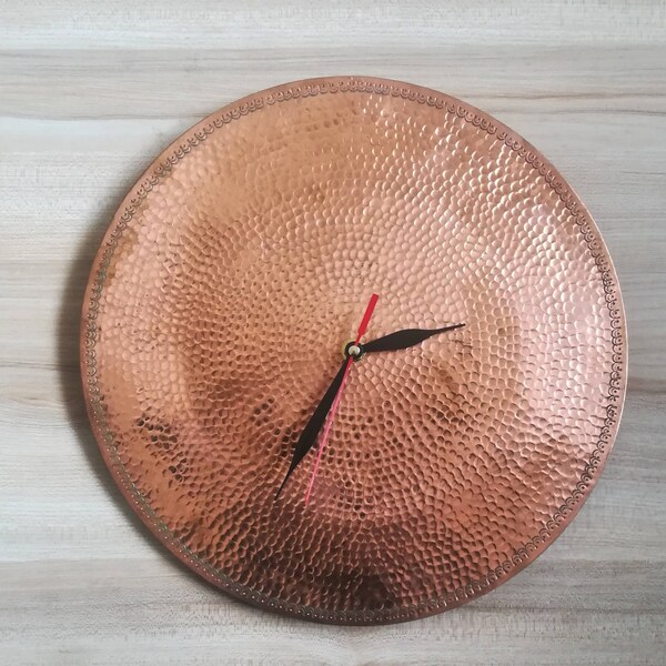 Copper Wall Clock - Etsy