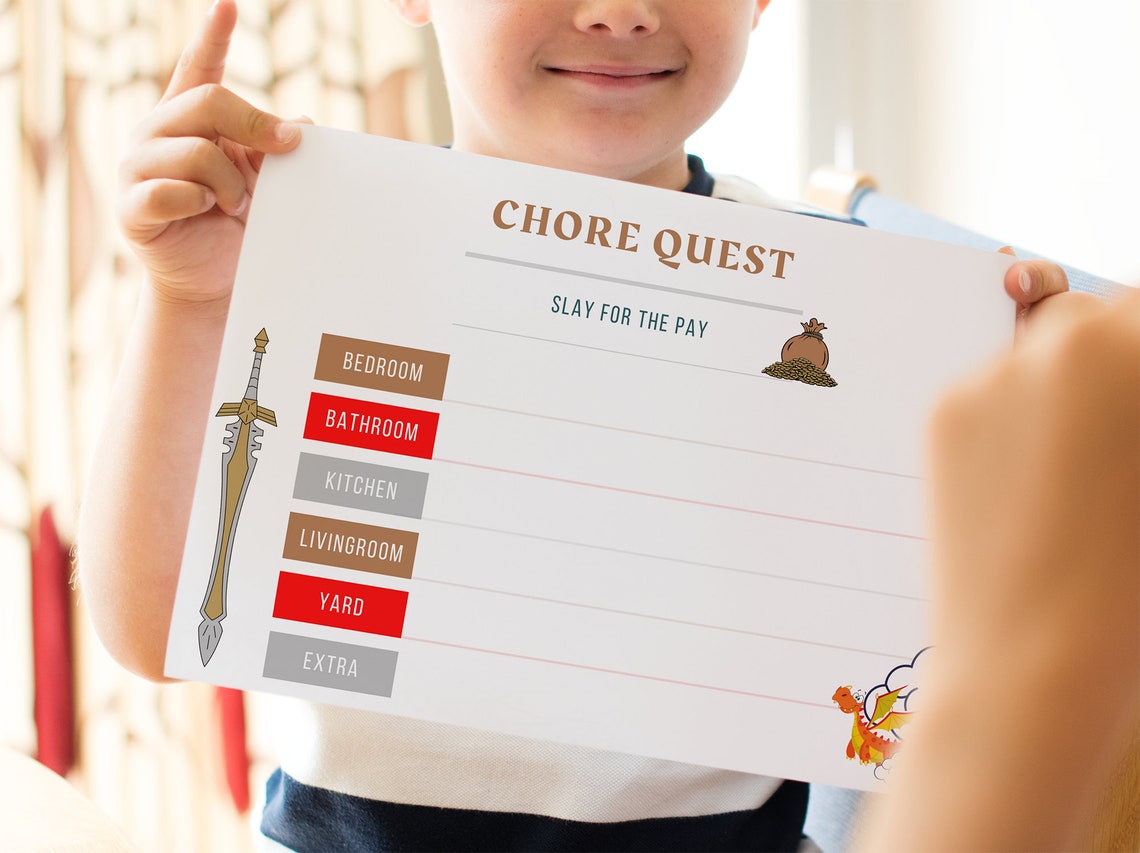Adventure Theme | Quest Theme | Chore Chart for Kids | Kids Chore Chart ...
