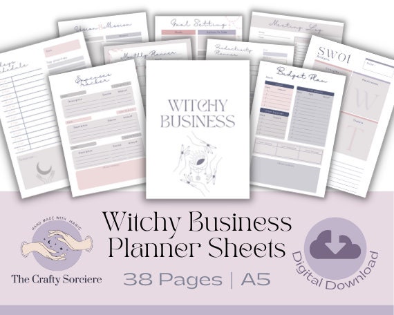 Full Witch Planner Package | Witch Aesthetic | Spell Book | Grimoire ...