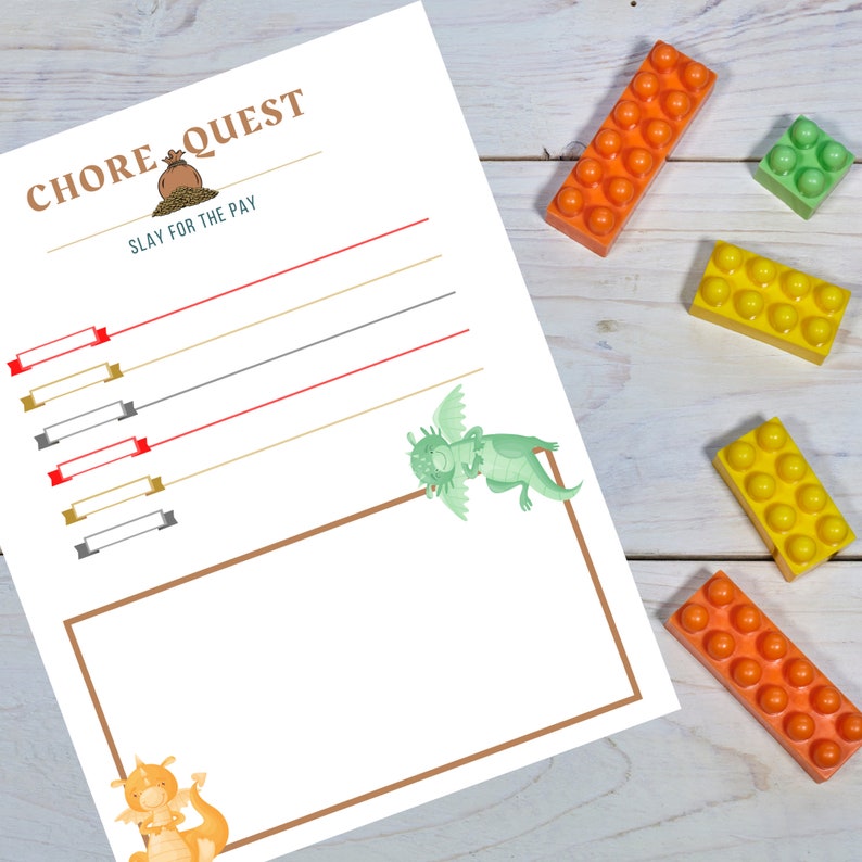 Adventure Theme | Quest Theme | Chore Chart for Kids | Kids Chore Chart ...