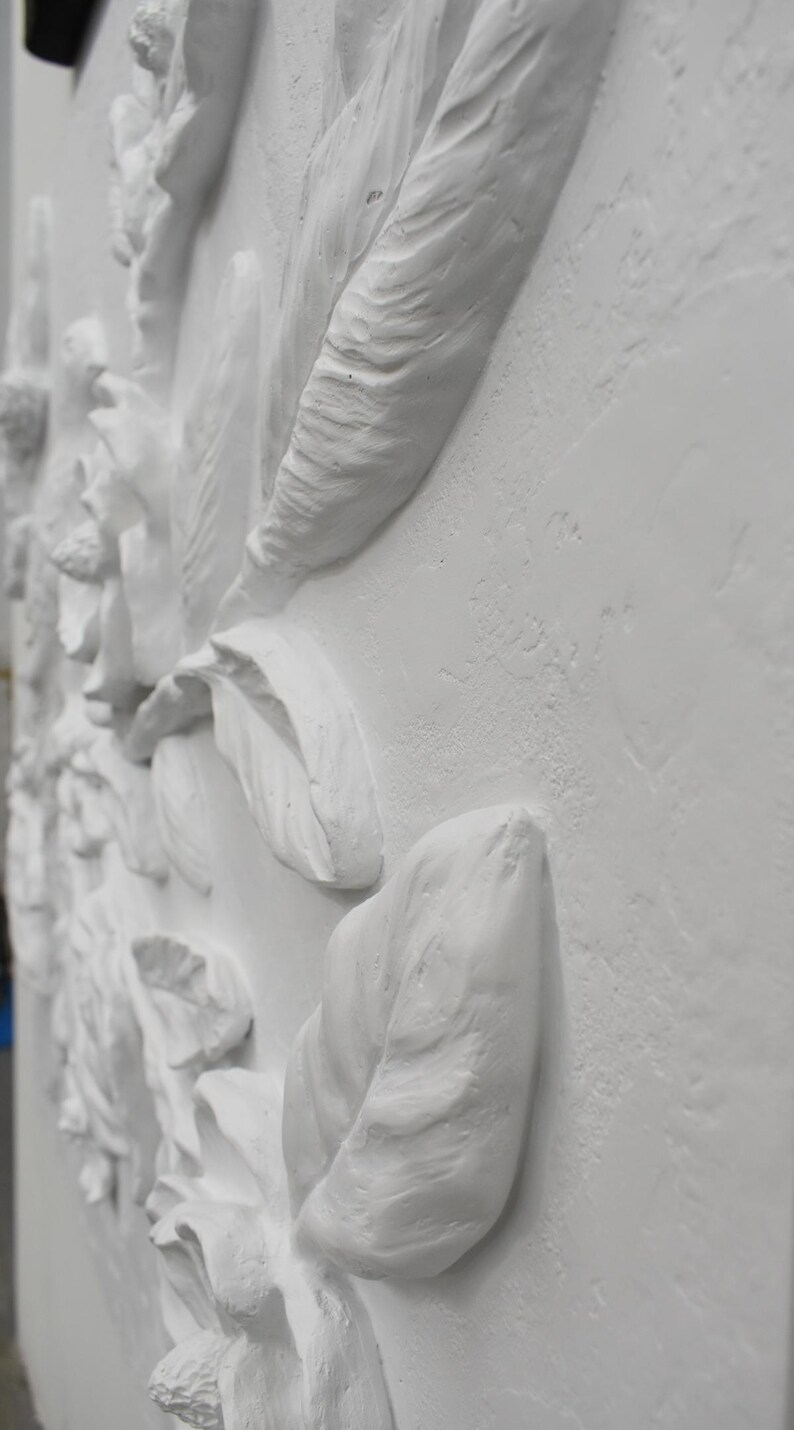 The Garden" — Plaster Relief Wall Panel - Etsy