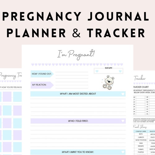 Pregnancy Planner Printable Pdf Digital Download. | Etsy